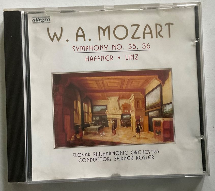 MOZART SYMPHONY NO 35,36 CD MUSIQUE HAFFNER - LINZ (Gebraucht) in Avenches für CHF 4.9 – mit ...