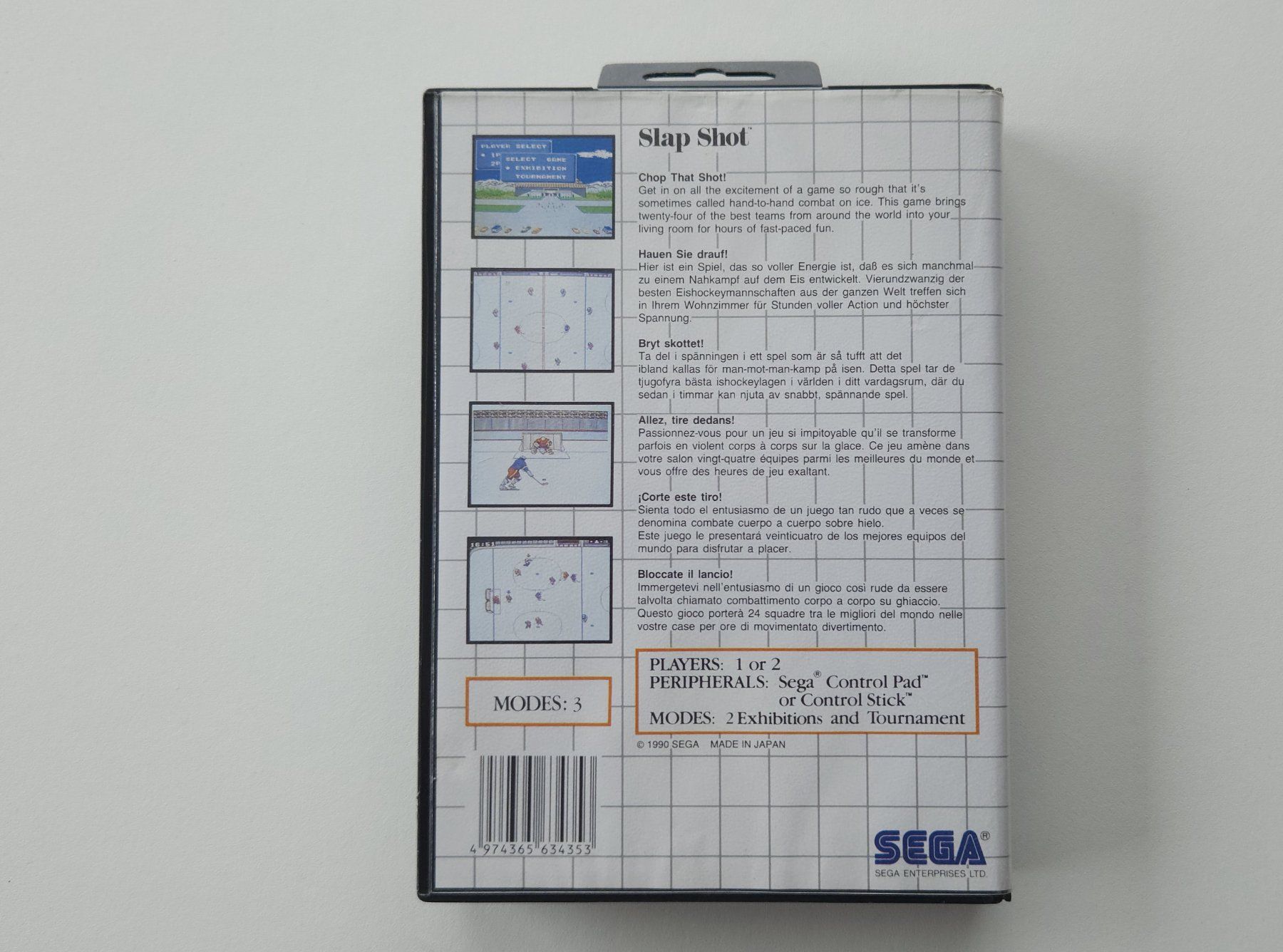Slap Shot - Master System (Gebraucht) in Autigny für CHF 4 – mit ...