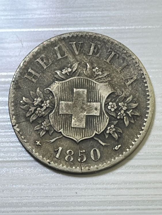 20 Rappen Münze 1850 | Kaufen auf Ricardo