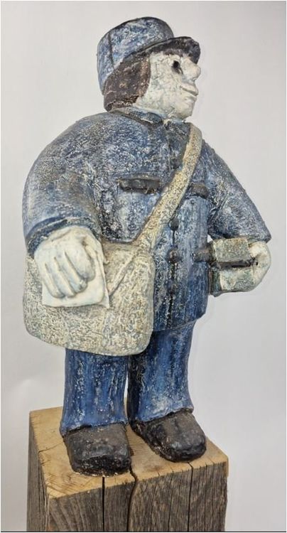 Der Postman - Statue *** Ueli Schmutz (1932) *** | Kaufen auf Ricardo