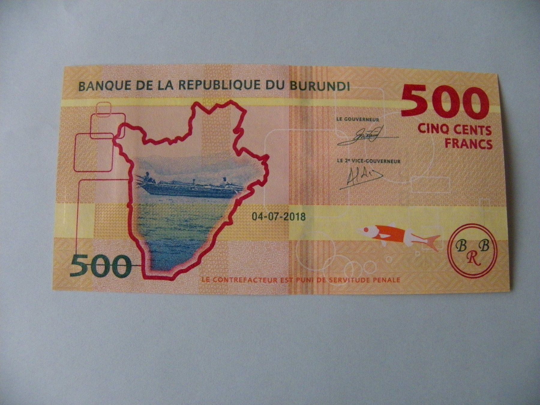 Burundi 500 Francs Schein, Jahr 2018, Top Zustand! (Neu (gemäss ...