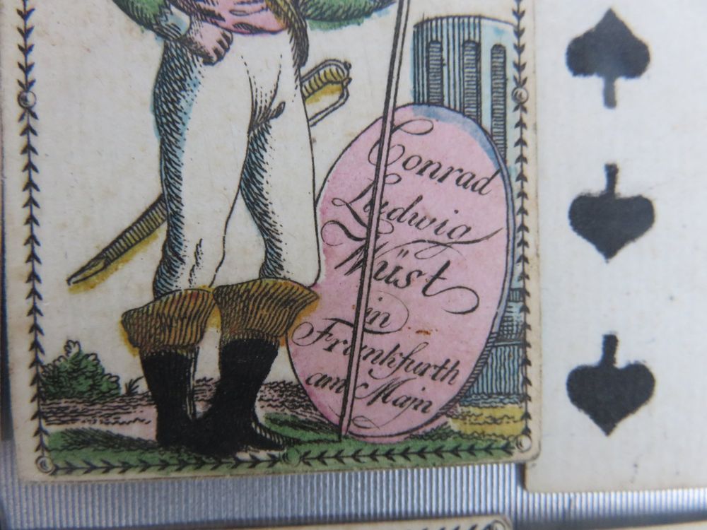 SPIELKARTEN CONRAD LUDWIG WÜST FRANKFURT UN 1830 (Gebraucht) in BERN ...