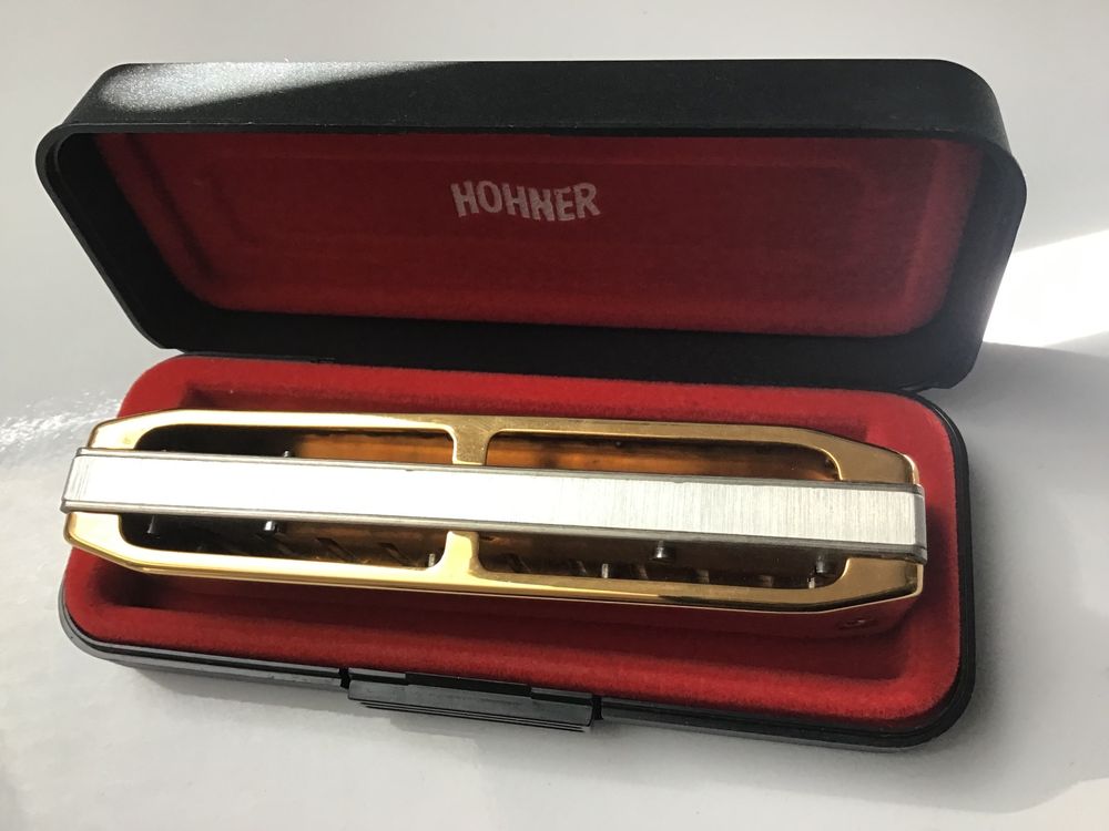 Mundharmonika Hohner "MEISTERKLASSE 580" Ed.USA Gold OVP | Kaufen auf ...