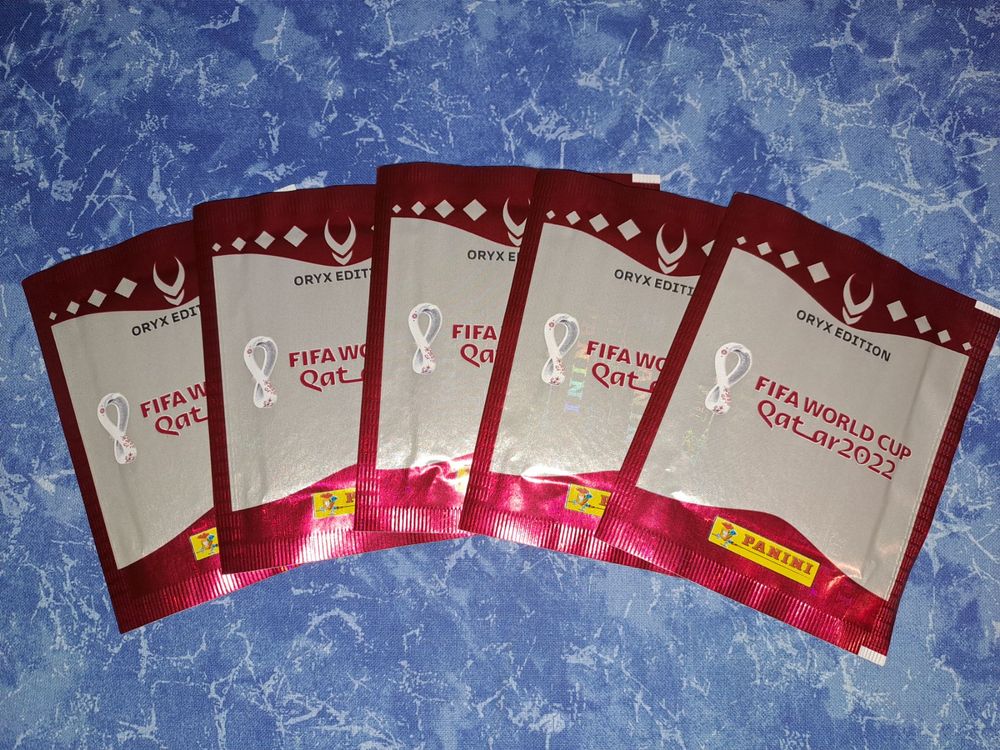 Panini WM 2022 Qatar - Stickertüten (Neu und originalverpackt) in ...