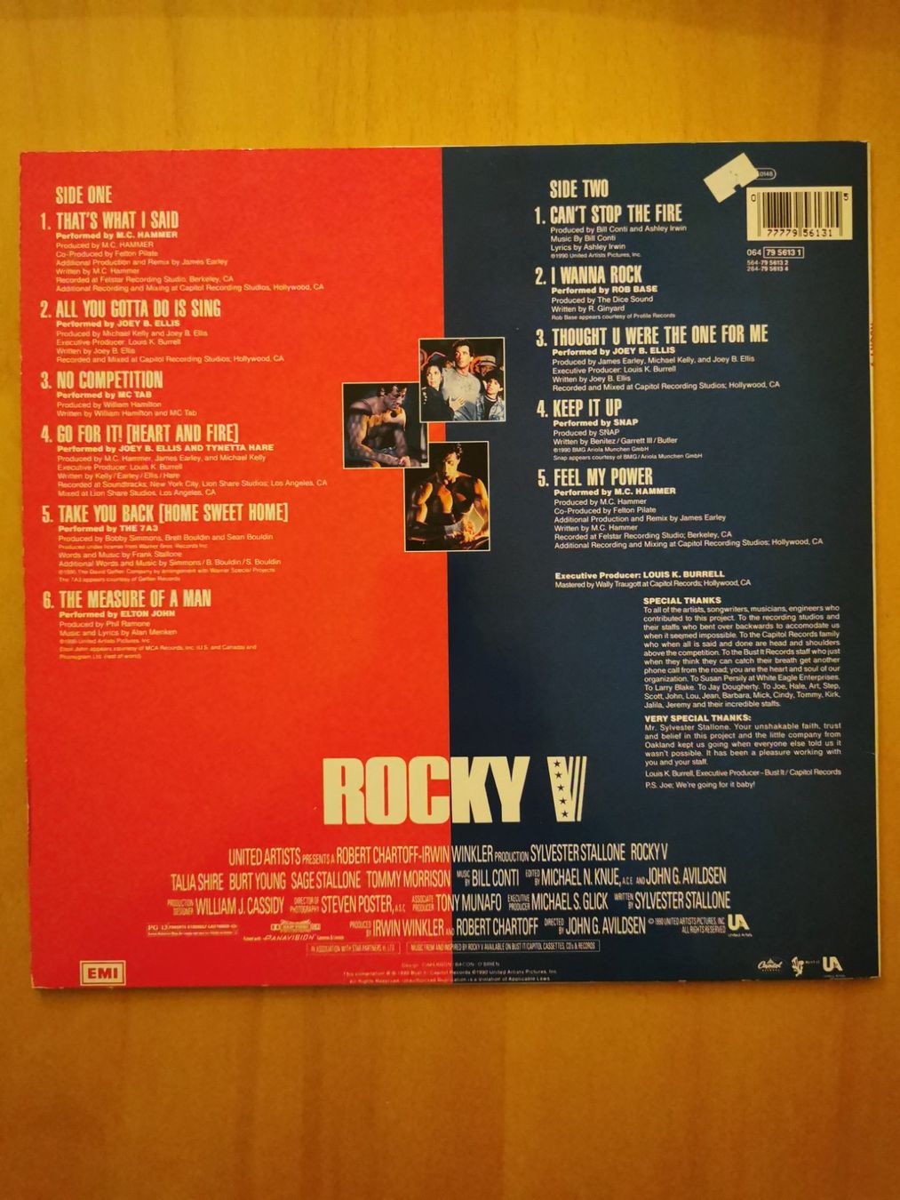 Rocky V (Music From And Inspired By The Motion Picture) LP (Gebraucht ...