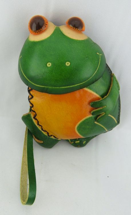 Portemonnaie - FROSCH - Handarbeit aus Leder - Neu (Neu (gemäss ...