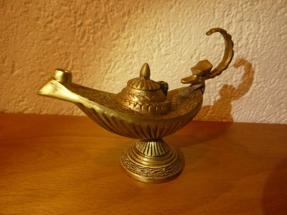 Messing Öllampe Alladin Lampe Vintage Handarbeit | Kaufen auf Ricardo