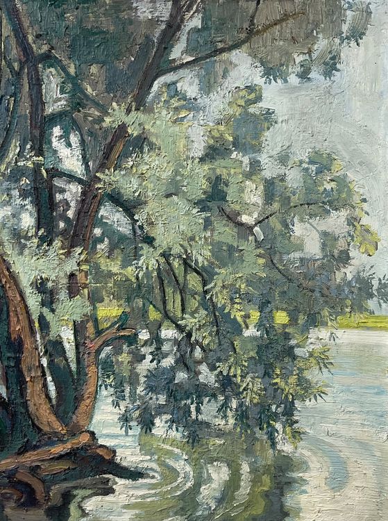 Impressionistisches See Anblick Gemälde (Gebraucht) in Root für CHF 5 – mit Lieferung auf ...