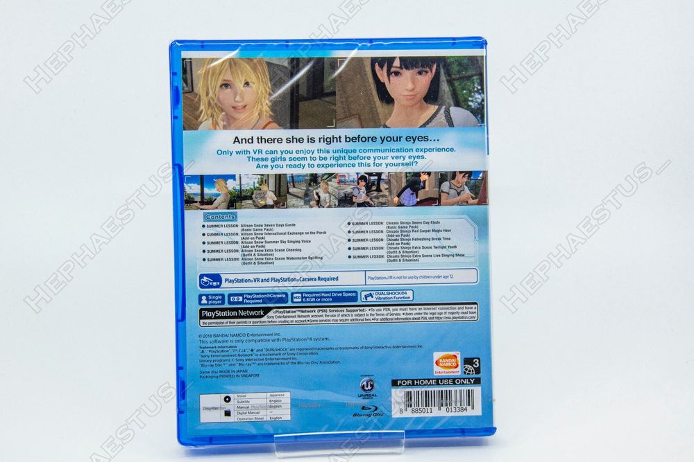 Summer Lesson VR: Allison Snow & Shinjo Chisato PS4 NEU&OVP (Neu und ...