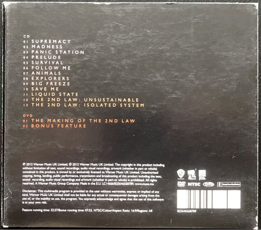 CD + DVD Muse - The Second Law | Kaufen auf Ricardo