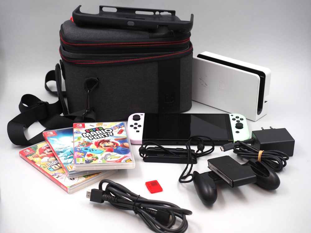 NINTENDO Switch OLED Package mit 3 Games (25022250) (Gebraucht) in ...