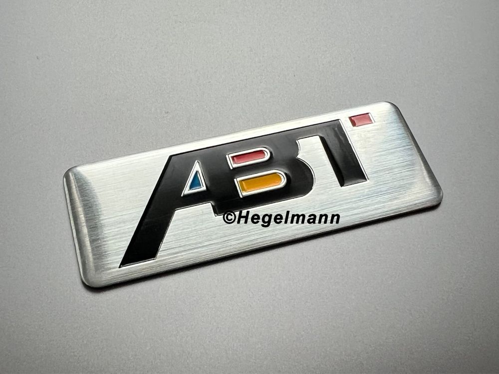 ABT Sportsline Emblem Logo Seat Cupra Skoda Alu Silber 8x3cm (Neu ...