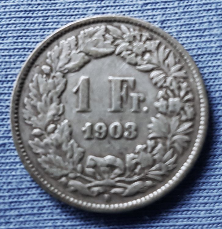 1 Franken 1903 uralte sehr rare Silbermünze ab nur 1 Fr !!! (Gebraucht) in Camignolo für CHF 3 ...
