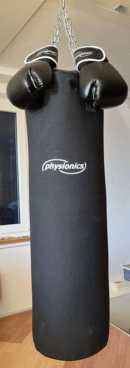 Boxsack Physionics 100 cm 20 kg, inkl. Boxhandschuhe (Gebraucht) in ...