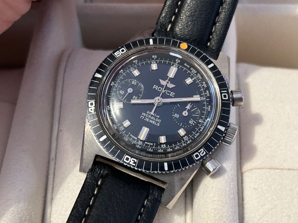 Montre vintage ROYCE chronographe 38mm fonctionne 1950 (Gebraucht) in ...