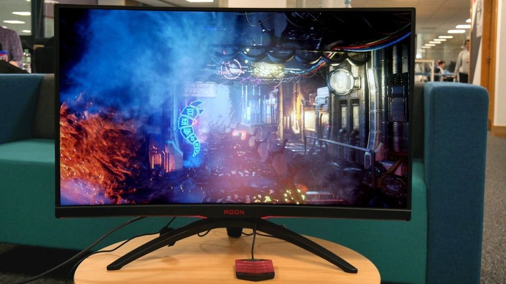 PC Gaming Monitor AOC - 32" - 144hz - WQHD curved-LED Bel. (Gebraucht ...