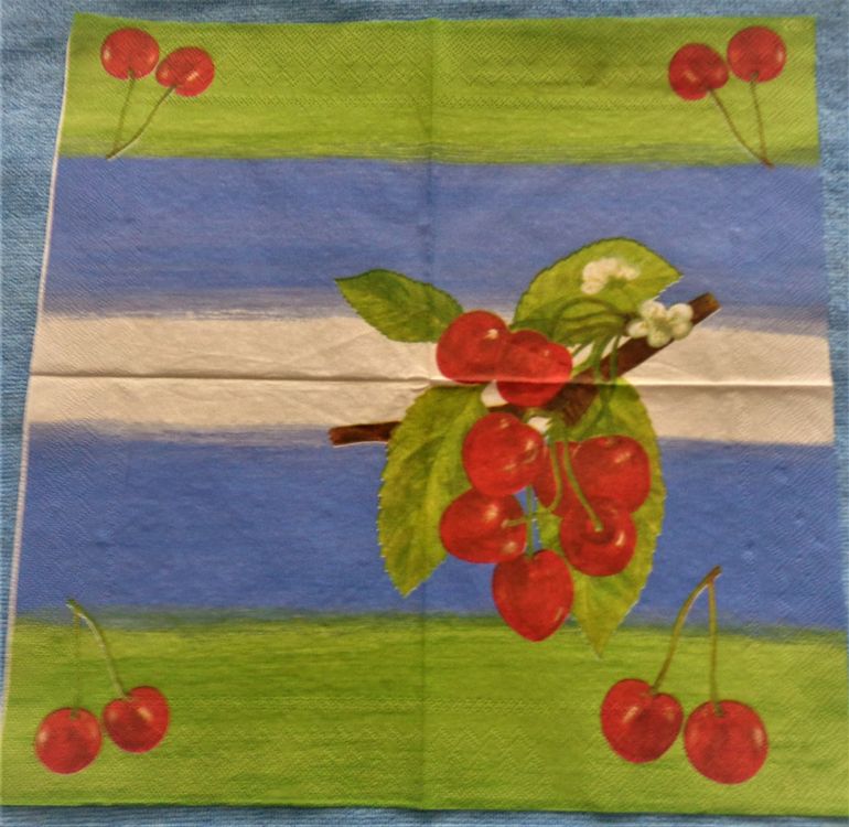 2 Servietten rote Kirschen Rarität (Neu (gemäss Beschreibung)) in Basel ...