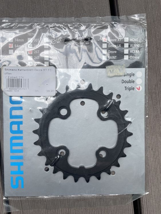 Shimano Kettenblatt 26 T | Kaufen auf Ricardo
