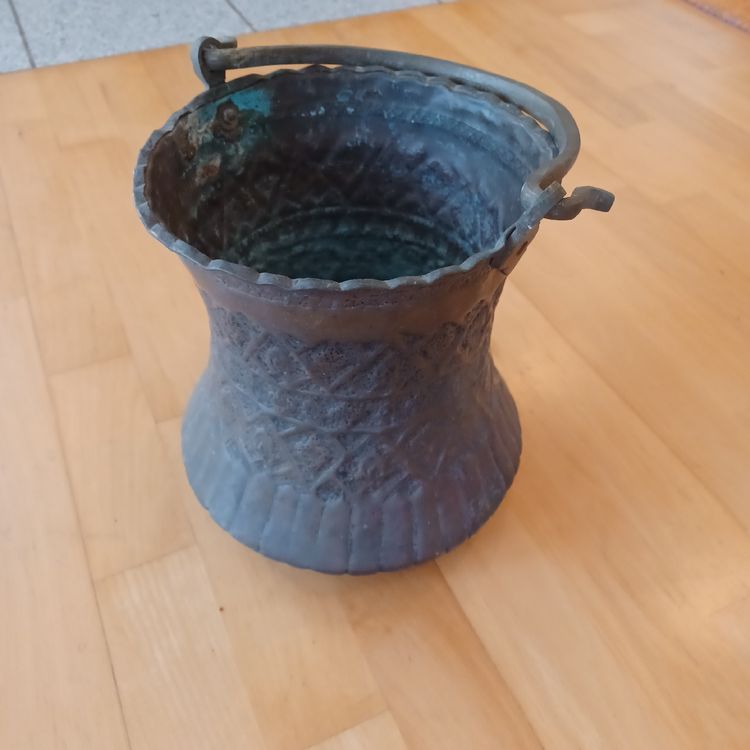 Kupfertopf, Kupfergefäss, Kessel, mit Henkel (Gebraucht) in Waldkirch für CHF 9 – mit Lieferung ...