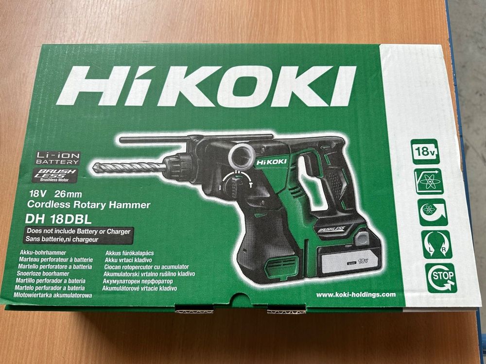 Hikoki Akku Bohr- und Meisselhammer "Brushless" DH18DBL (Neu und ...