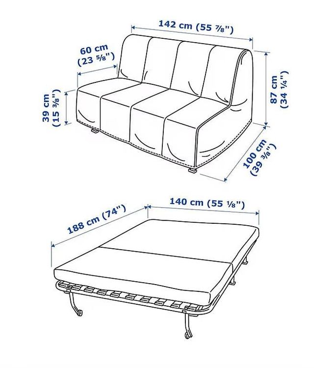 Canapé 2 places convertible (D'occasion) à Payerne pour CHF 45 ...