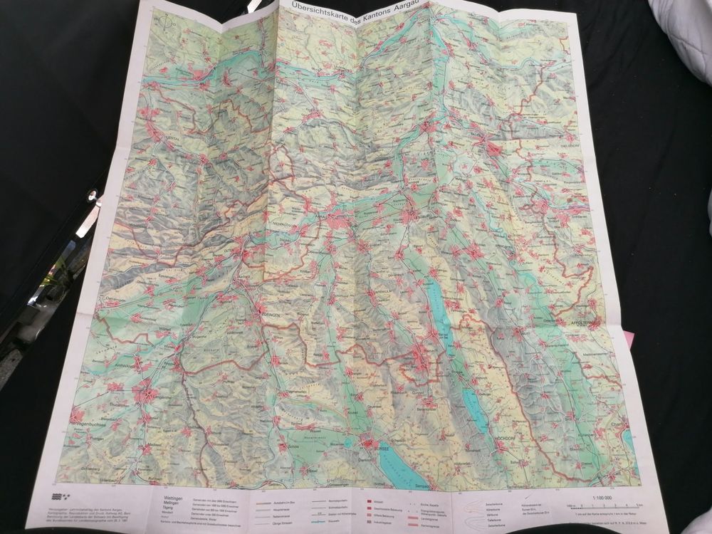 Karte Kanton Aargau | Kaufen auf Ricardo