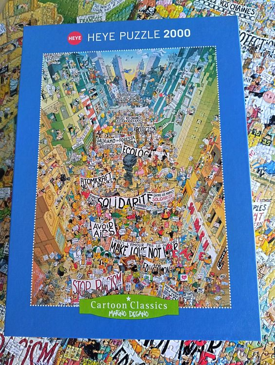 Comic-Puzzle 2000 Teile Heye von Marino Degano: PROTEST (Neu (gemäss ...