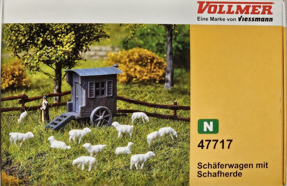 Spur N Ein schöner Schäferwagen mit Schafherde und Schafhirt (Neu und ...