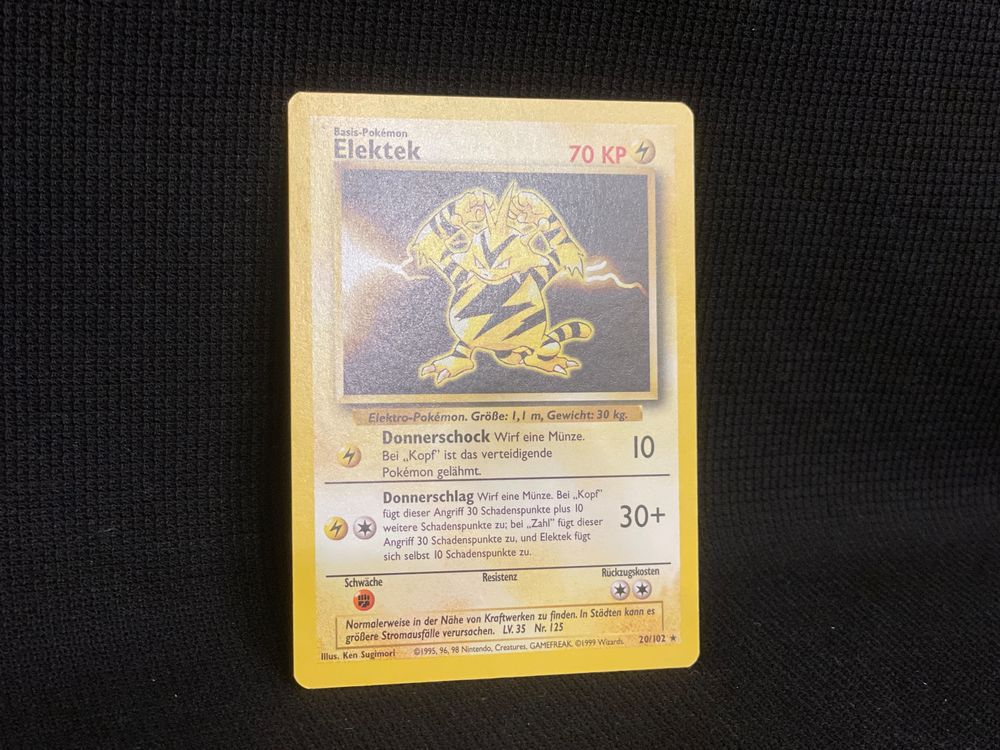 Elektek 20/102 Base basis Pokemon rar vintage wotc selten | Kaufen auf ...