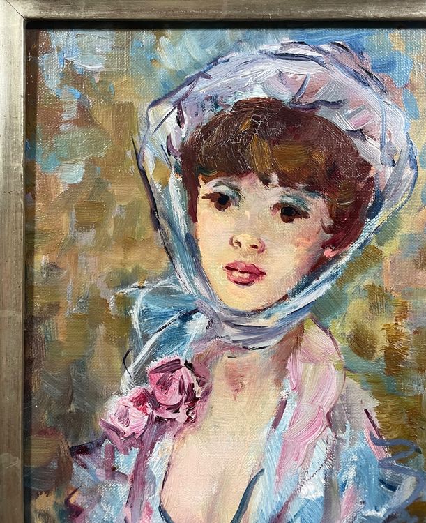 Gemälde einer Dame mit Hut Signiert (Gebraucht) in Root für CHF 105 – mit Lieferung auf Ricardo ...