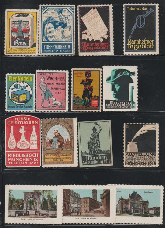 865 VIGNETTEN + 180 MARKEN, LP (Neu (gemäss Beschreibung)) in Bure für ...
