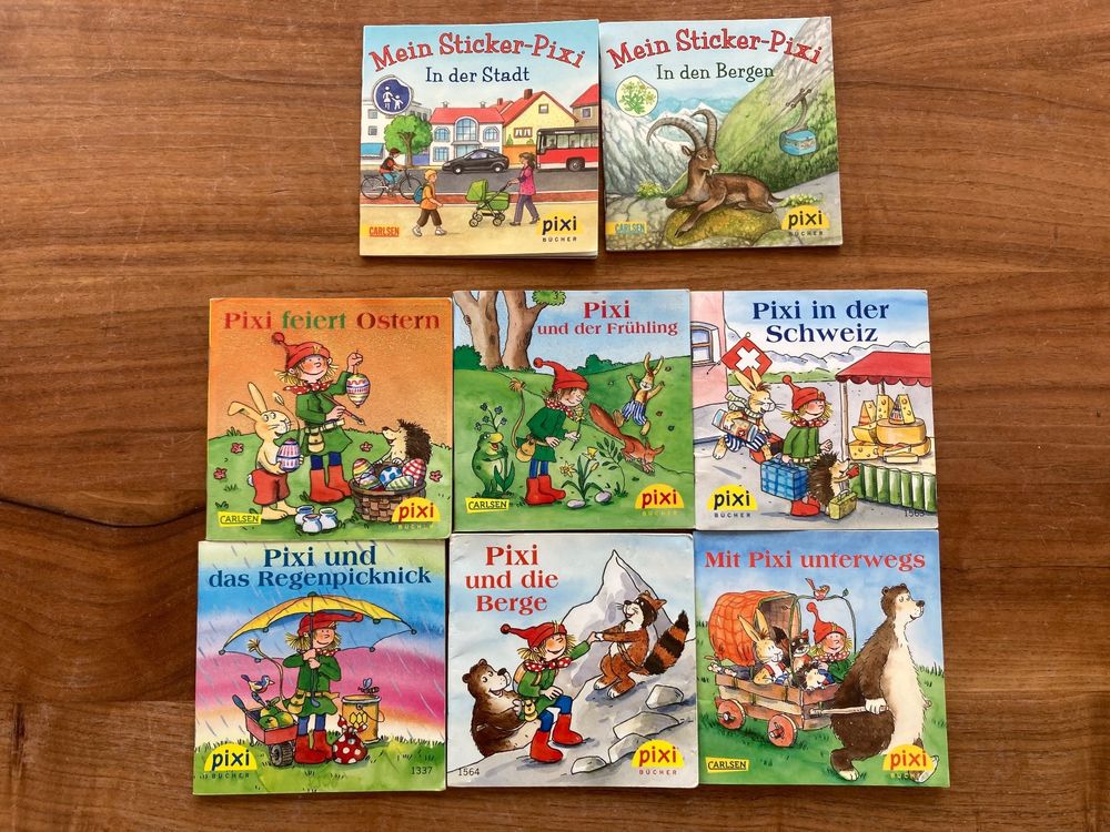 8 Pixi Bücher inkl. Sticker Pixi (Gebraucht) in Zürich für CHF 5 – mit ...