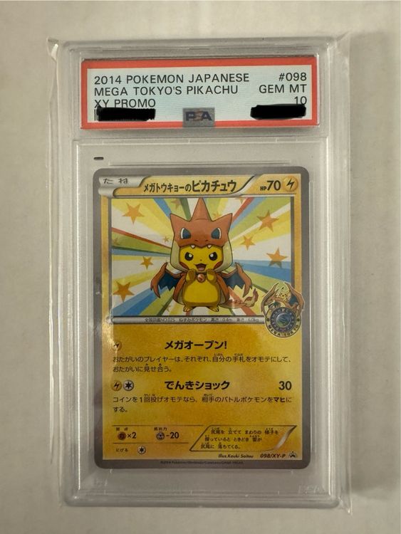 PSA 10 Mega Tokyo's Pikachu 098/XY-P XY Poncho Charizard (Neu (gemäss ...