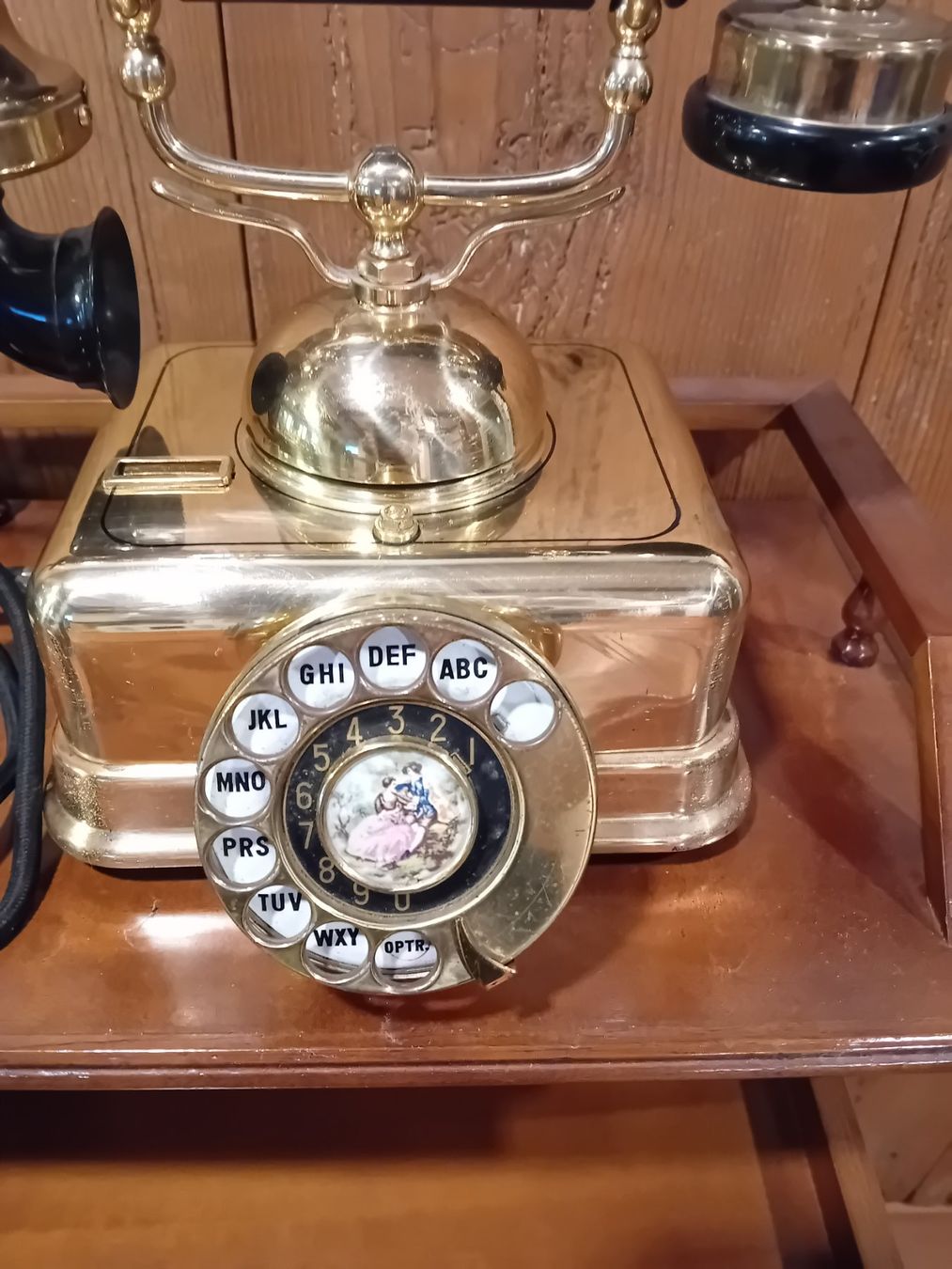 Antik Gold Telefon mit Wählscheibe, Top Zustand! (Gebraucht) in ...