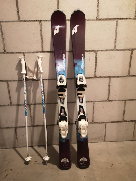 Kinderski Nordica Little Belle 110cm mit Stöcken | Kaufen auf Ricardo