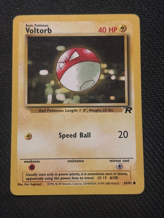 Pokemon card old Rocket 1999, Voltorb 69/82 | Kaufen auf Ricardo