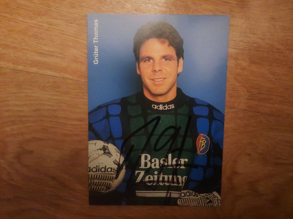 Thomad Grüter / FC Basel , FCB , orig. Autogrammkarte (Gebraucht) in ...