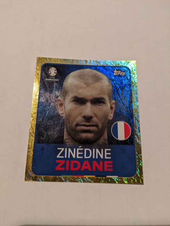 Topps UEFA 2024 Legends Zinédine Zidane gold (Neu (gemäss Beschreibung ...
