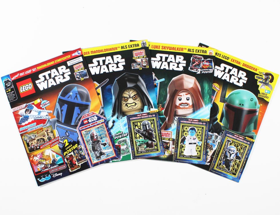 4 LEGO STAR WARS Comics, Quiz & Rätselspass für Kinder Set 2 (Gebraucht ...