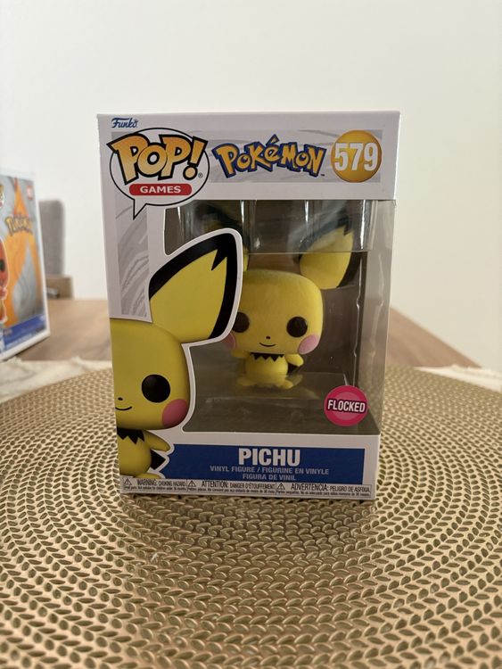 Funko Pop! Pokémon - Pichu #579 - Beflockt, Top! (Neu und ...