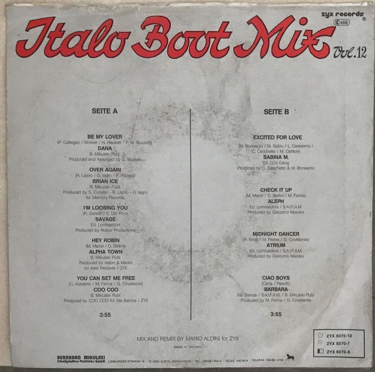 ITALO BOOT MIX Vol. 12 | Kaufen auf Ricardo