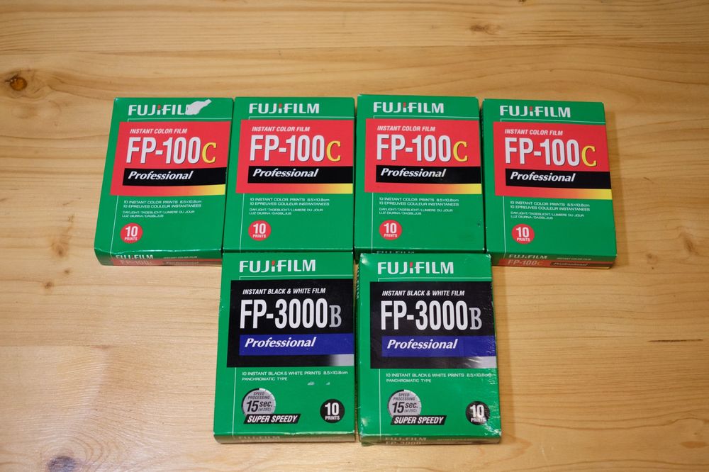 RARE lot Fuji FP-100C and FP-3000B instant film | Kaufen auf Ricardo
