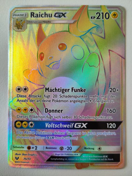 Raichu Gx Rainbow (Neu (gemäss Beschreibung)) in Zürich für CHF 29 ...