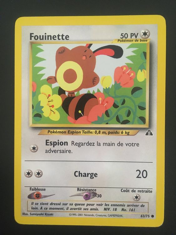 RARE: Pokémon Neo Discovery (2001): Fouinette 63/75 FR | Kaufen auf Ricardo