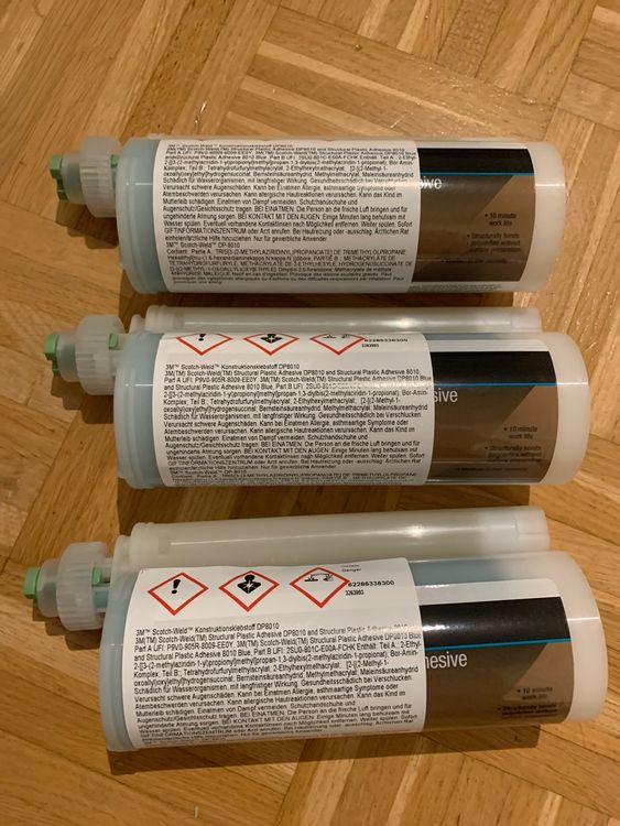 3M DP 8010 blau 2K Konstruktionsklebstoff 490ml 3Stk (Neu und ...