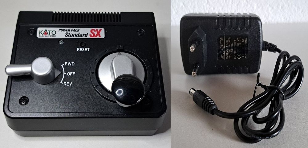 Kato Trafo Fahrpult 12 Volt mit 230/12 V Adapter Spur N Neu (Neu und originalverpackt) in Salez ...