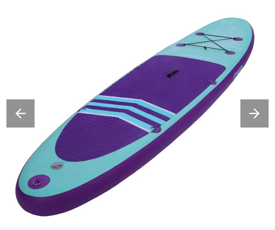 Gonser Stand Up Paddle SUP aufblasbar, violett/türkis | Kaufen auf Ricardo