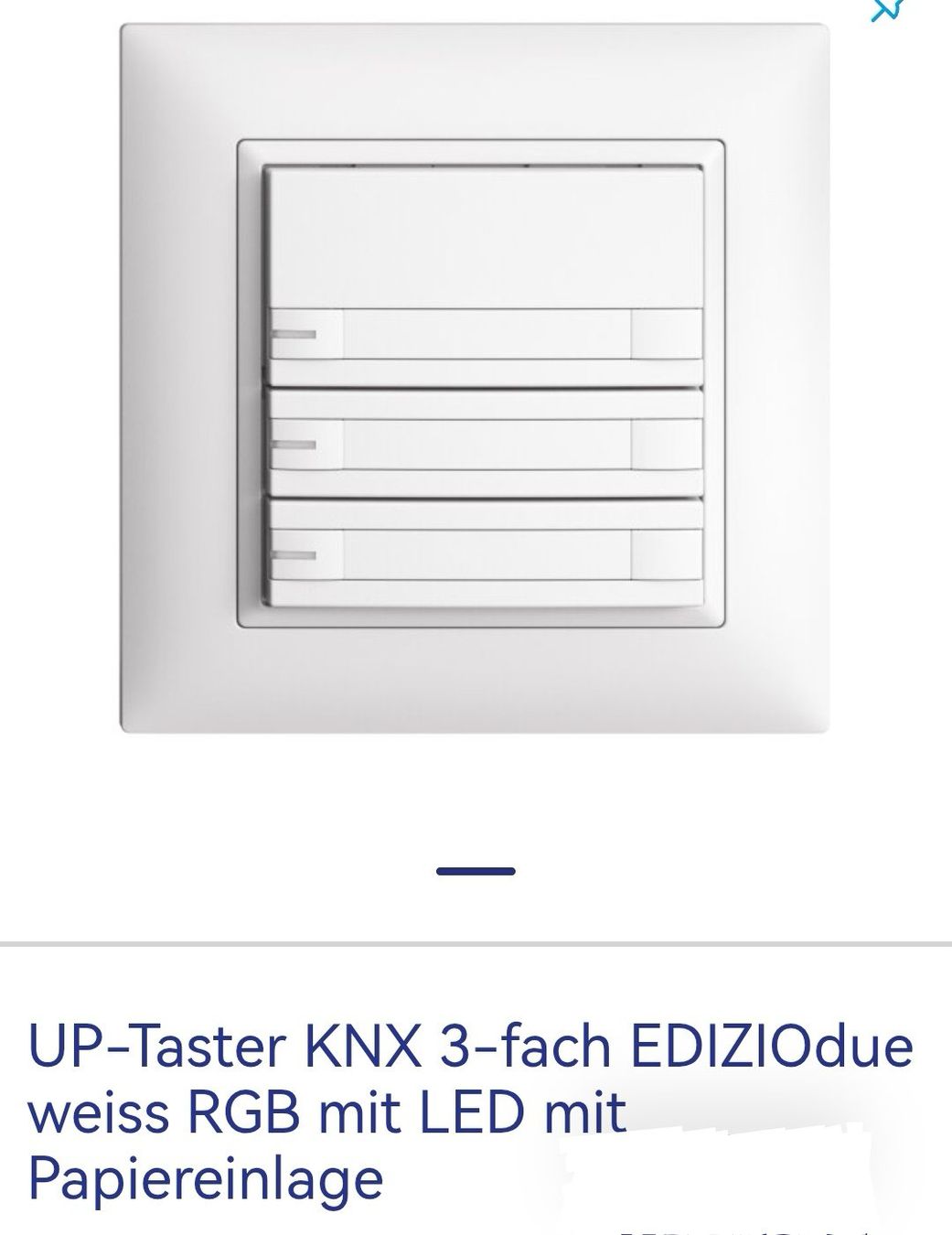KNX-Taster RGB 3x, m. LED, Papier (Neu und originalverpackt) in ...