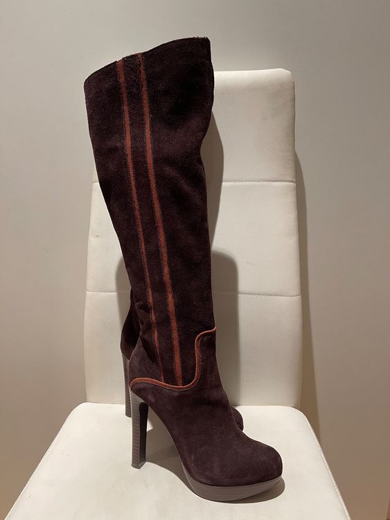 ALISHA OVERKNEE STIEFEL WILDLEDER MEGA GR. 37 (Neu (gemäss Beschreibung ...