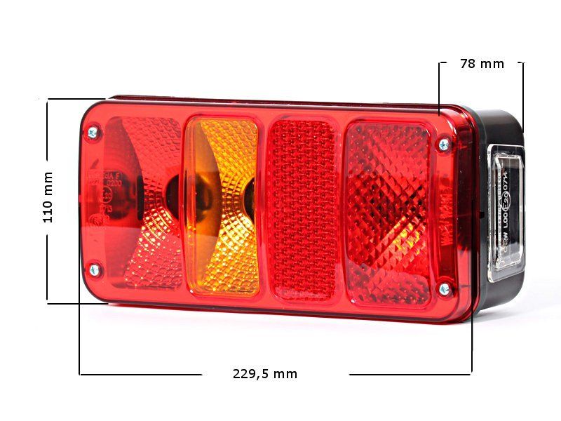 Rückleuchte Heckleuchte Schlusslampe Multipoint Links 186 (Neu und ...